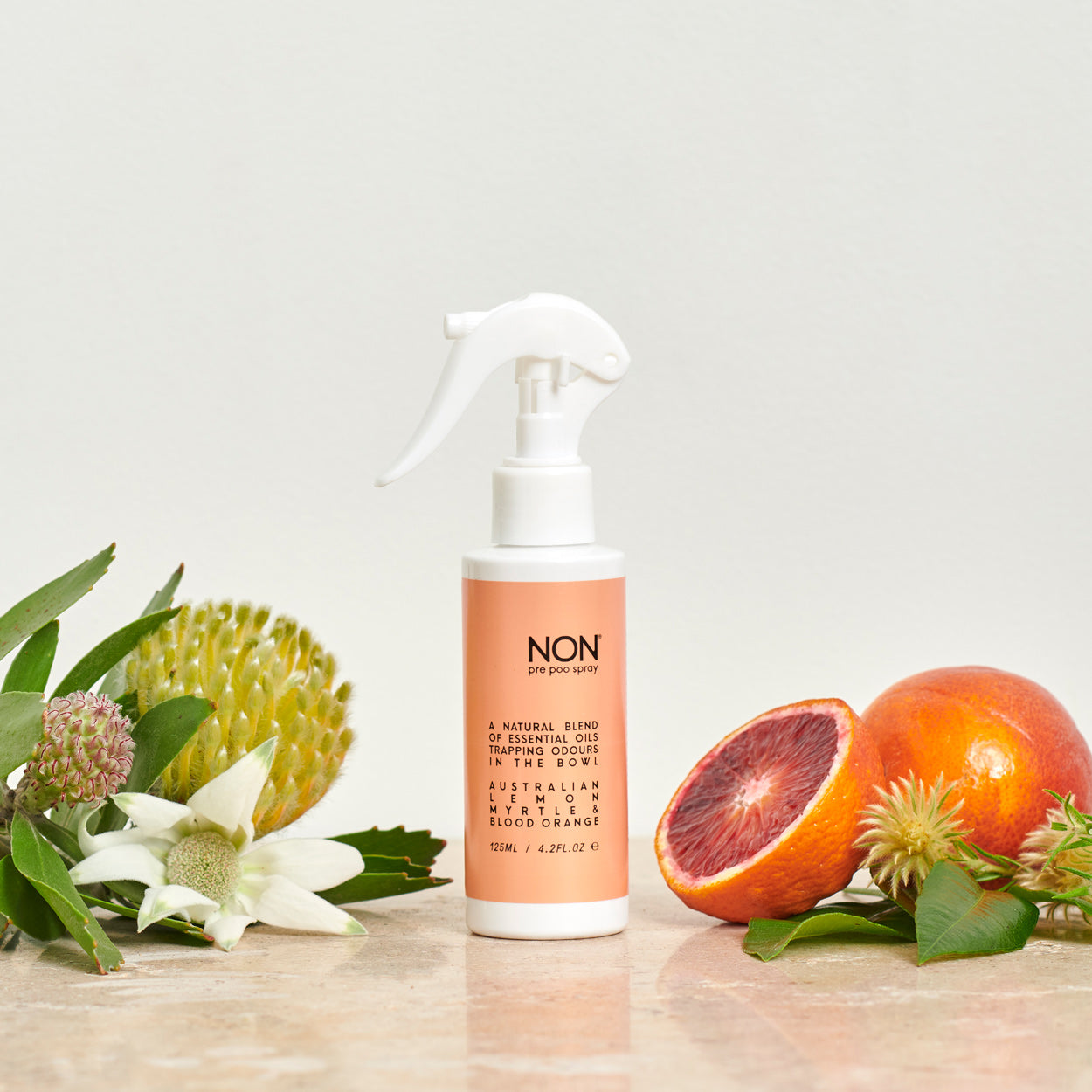 pre poo toilet spray / 125ml / lemon myrtle & blood orange - NON products